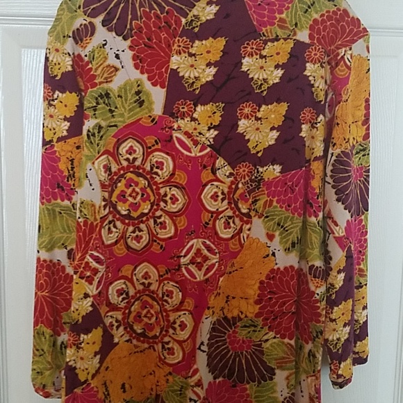 Chico's | Tops | Soft Cotton Bright Colored Tunic Top | Poshmark